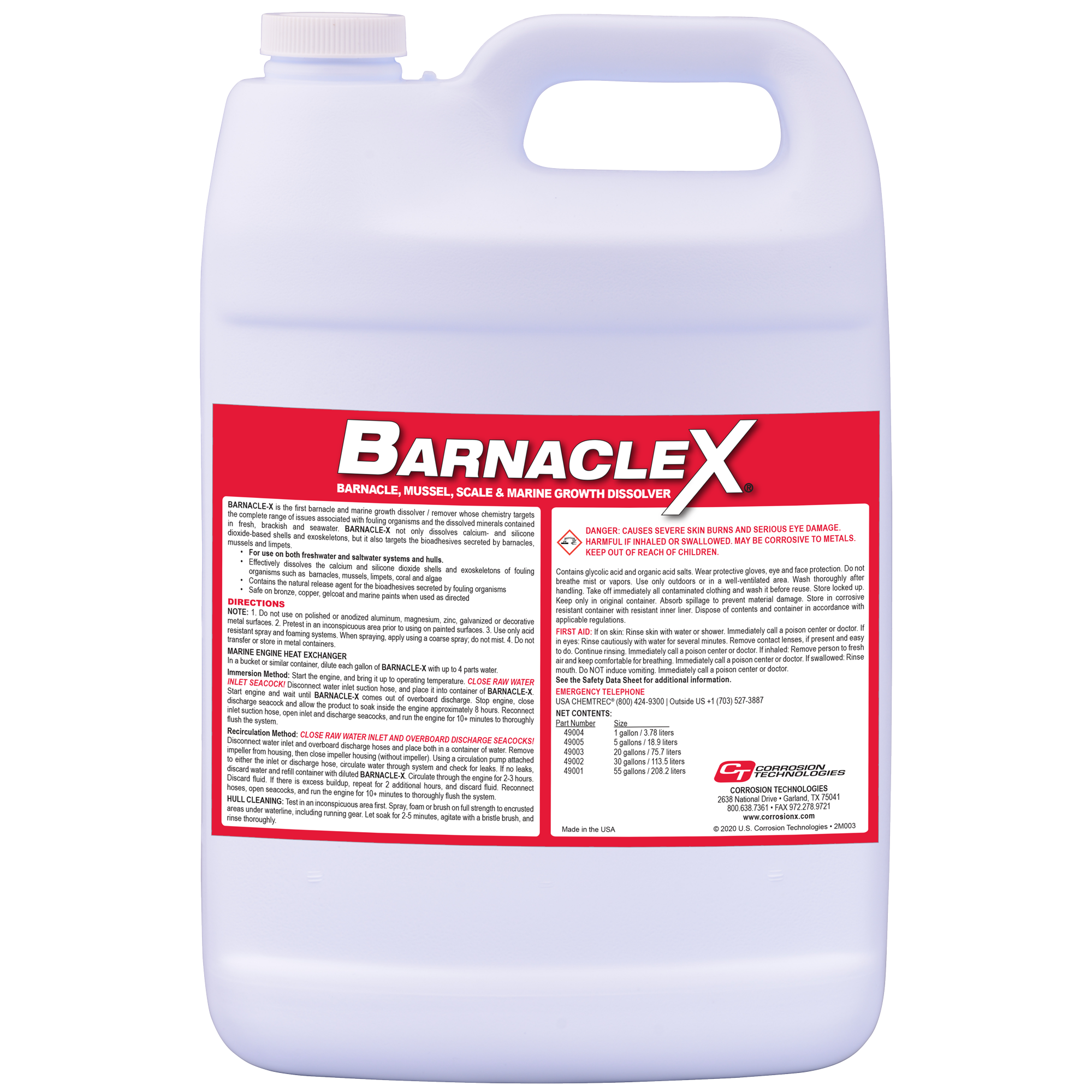 BarnacleX scale and marine growth dissolver – Corrosion Technologies