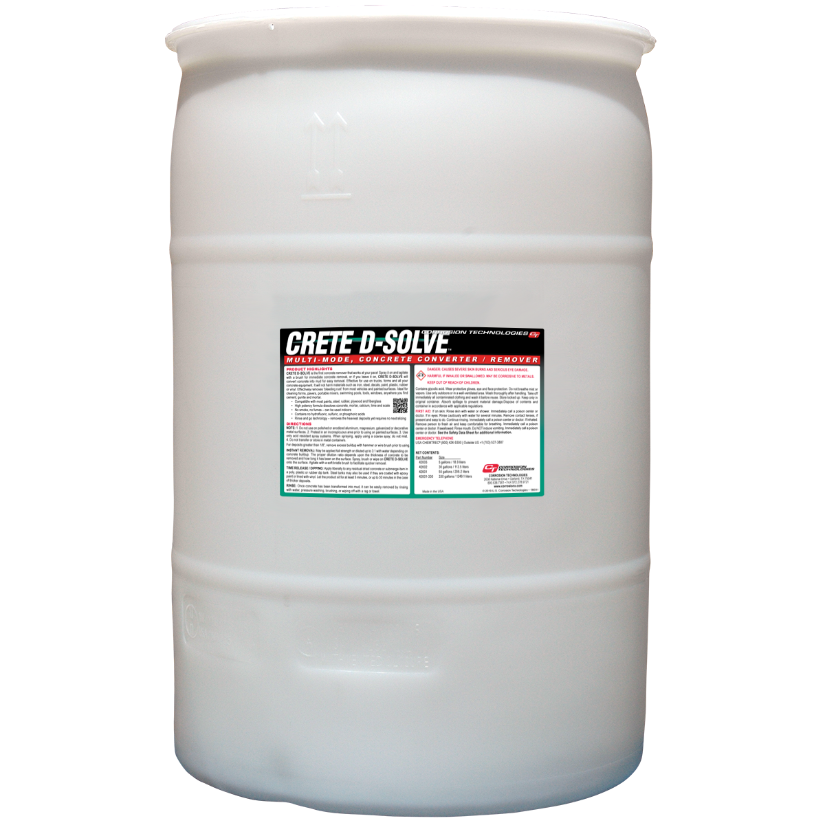 Crete D-Solve concrete remover concentrate – Corrosion Technologies